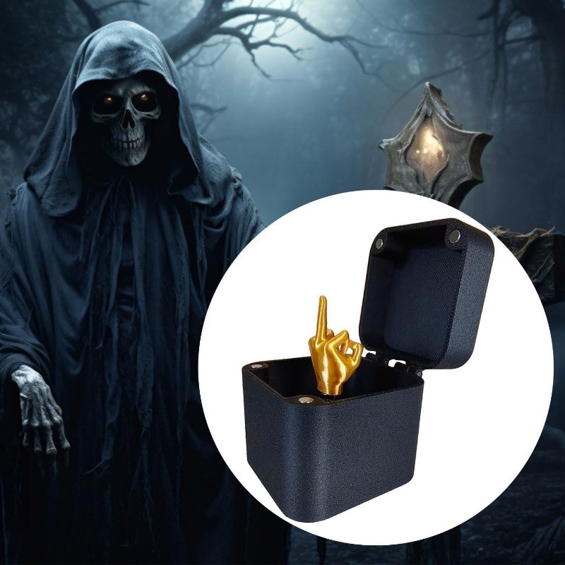 Middle Finger IN A Box Creative Christmas Surprising Joke Toy Funny ...