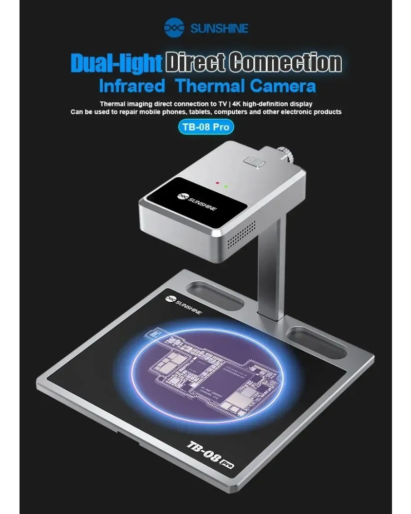 SUNSHINE TB-08 Pro Infrared Thermal Camera Dual Light Direct Connection ...