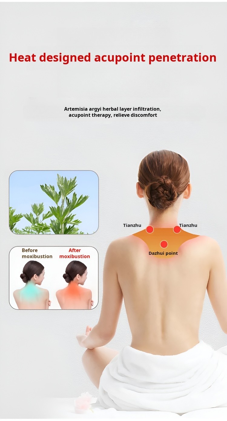 🎈HOT🎈[Neck Revitalizer]Heating Mugwort Neck Pillow/Improve Cervical ...