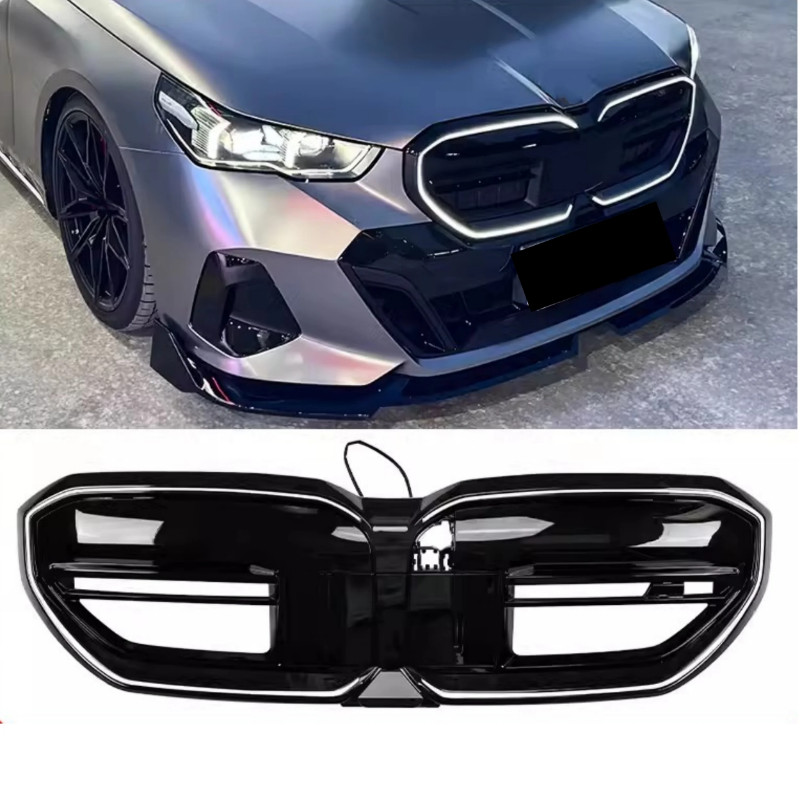 Car Grill for BMW 5 Series G60 G68 i5 2024 modified With light Grille ...