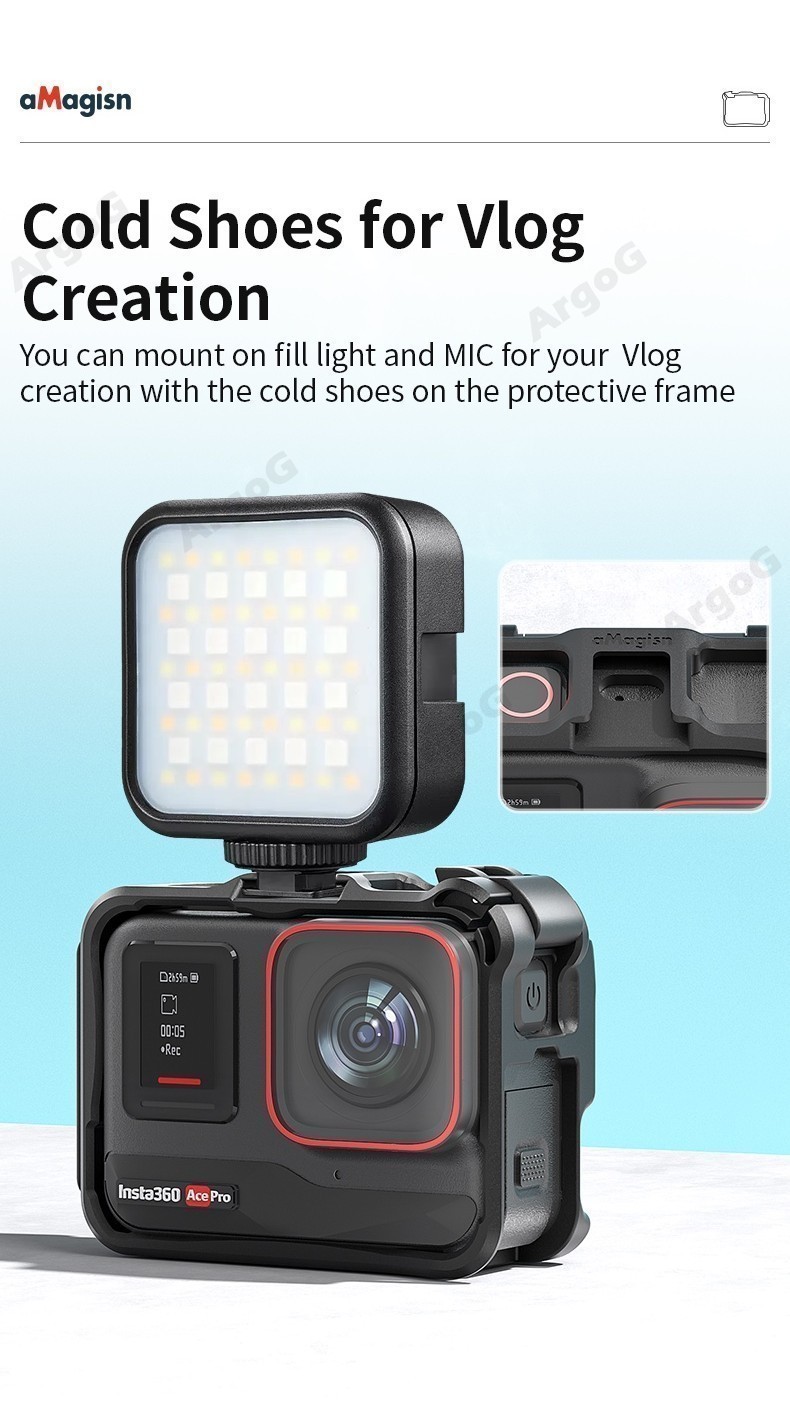 aMagisn Protective Frame Cage for Insta360 Ace Pro 2 / Ace Pro / Ace ...