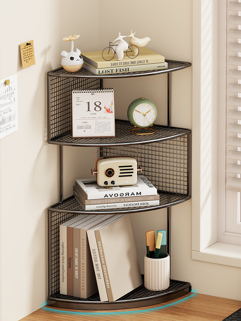 [48H Shipping] Desktop Simple Corner Storage Rack Office Workstation ...