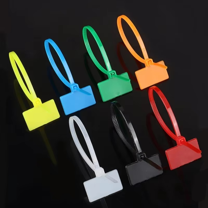 Cable Labels Tags Nylon Cable Tie Tag for Cable Management Colorful ...