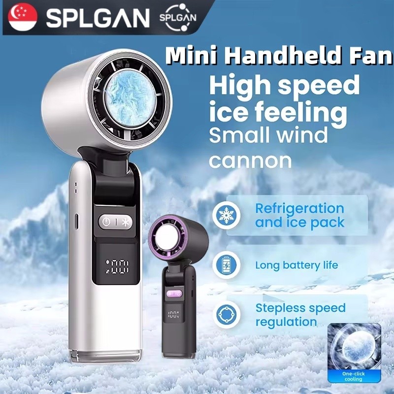 【SPLGAN】Mini Handheld Fan 100 Speed Refrigeration Fan 4000mah Portable ...