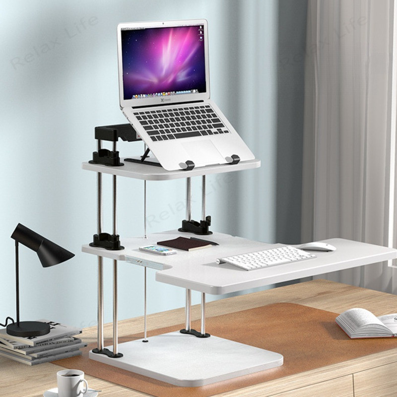 Standing Workstation Computer Stand Laptop Desk Height Adjustable Table ...