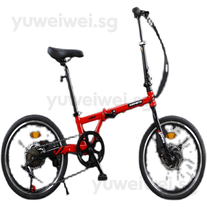 Folding Bicycle Ultra Lightweight With Disc Brake And Variable Speed ...