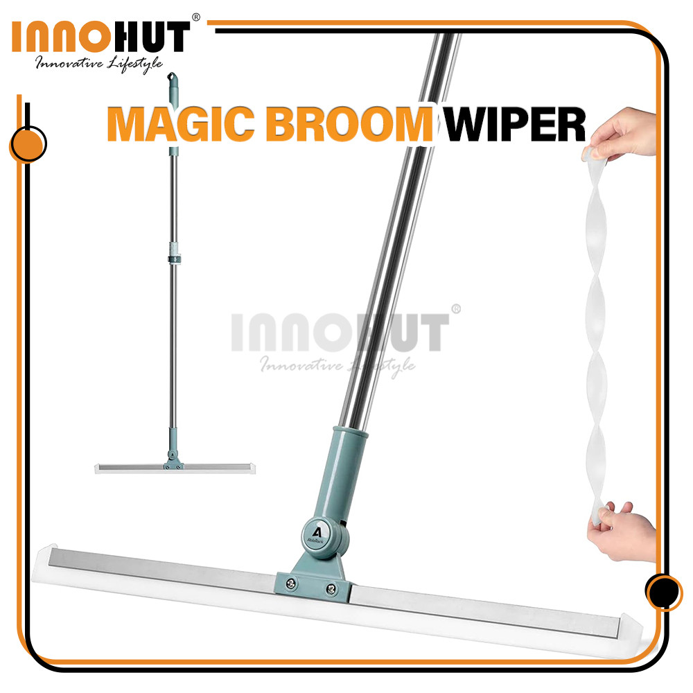 Innohut Telescopic Magic Broom Wiper Silicone Broom Penyapu Air Floor ...