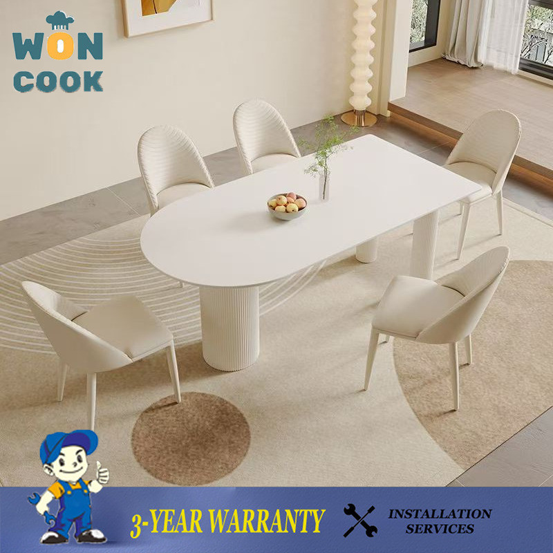 WON Dining Table And Chair Stone Plate Kitchen Island Integrated Simple ...
