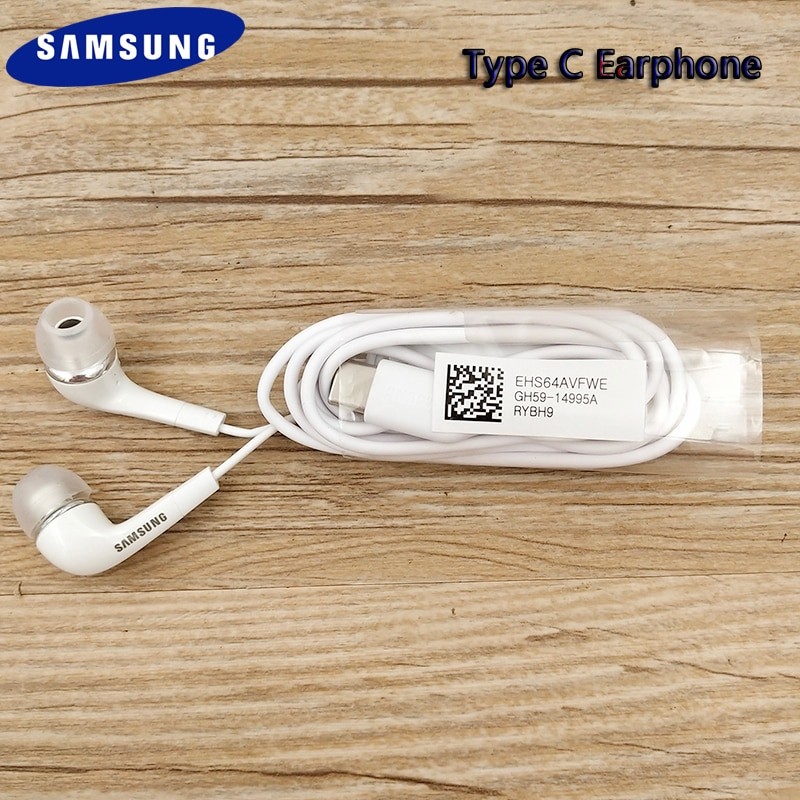 Wired Type C Earphone For SAMSUNG 3.5mm In-ear Headphones with ...