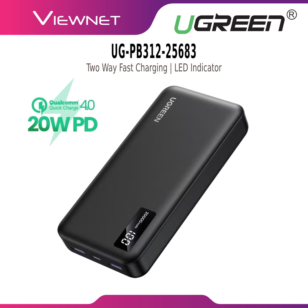 UGREEN PB311 / PB312 - 10000MAH / 20000MAH POWER BANK PD3.0 20W / TWO ...