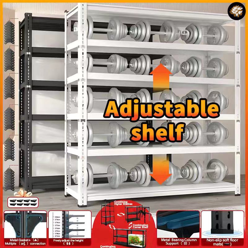 MAQ Storage Rack 【Load 500KG】 Heavy Duty Shelf Metal Adjustable Height ...