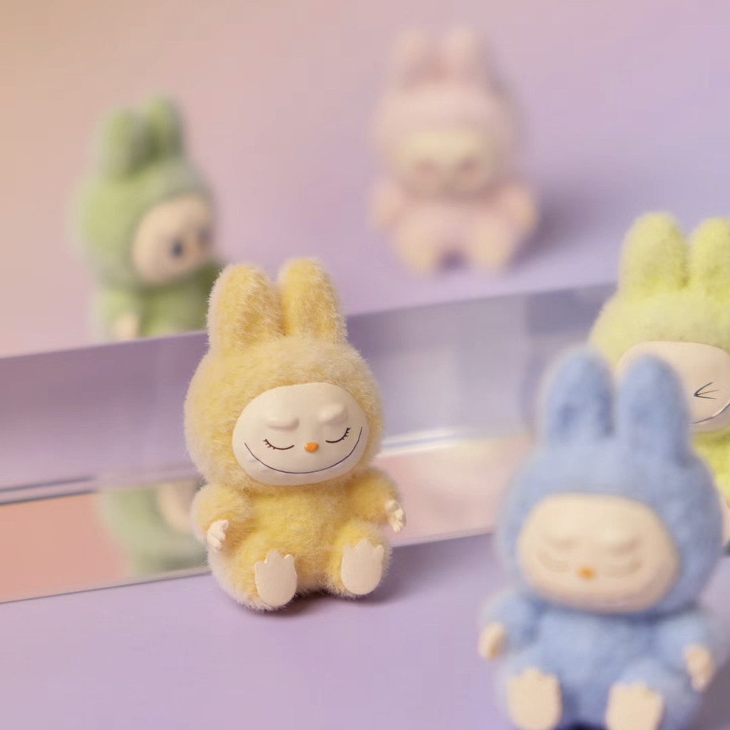 Super Cute 3cm Plush Mini Labubu Sitting Model - Blindbag Labubu Zimomo ...