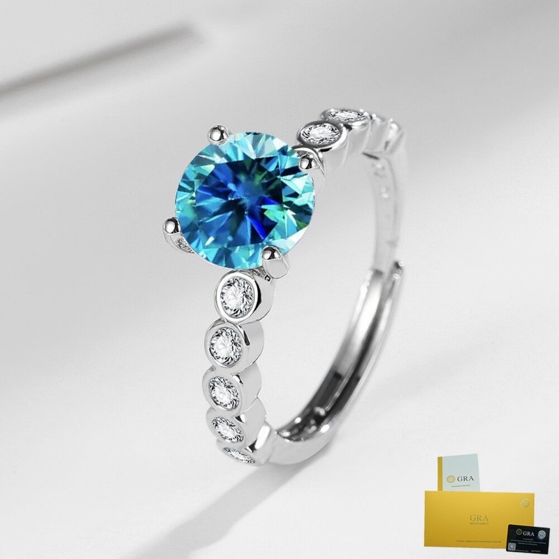 [With Gras Certificate] Two Carat Princess Diamond Ring Jewelry Ring ...
