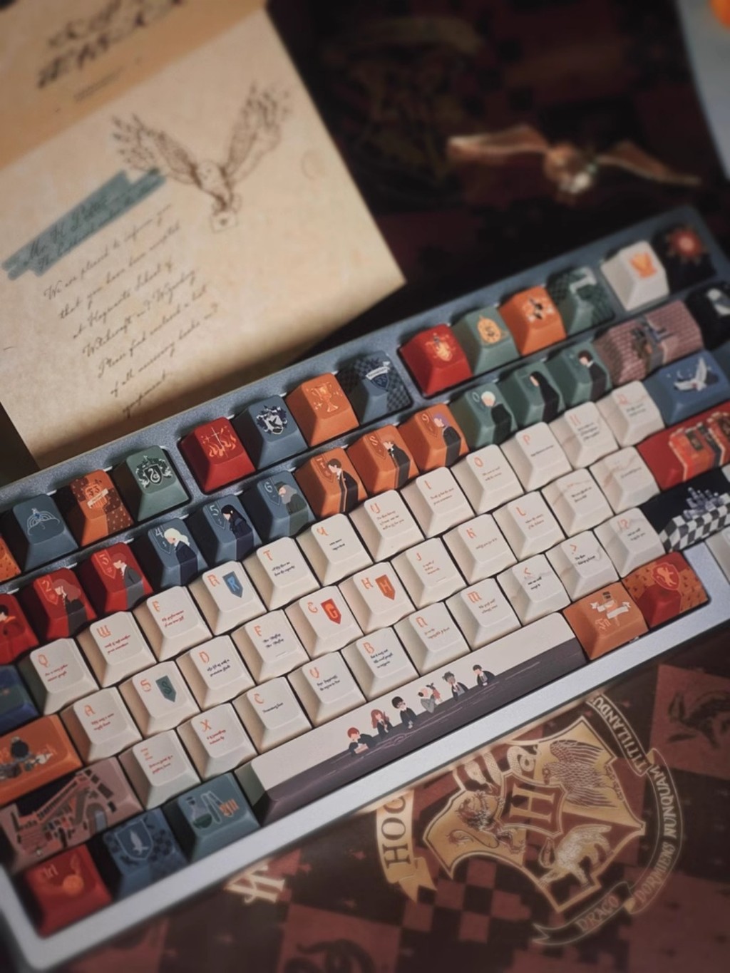 Hedwig's Letter Keycap Cherry/MOA Profile 125 Keys PBT Five-sided Dye ...