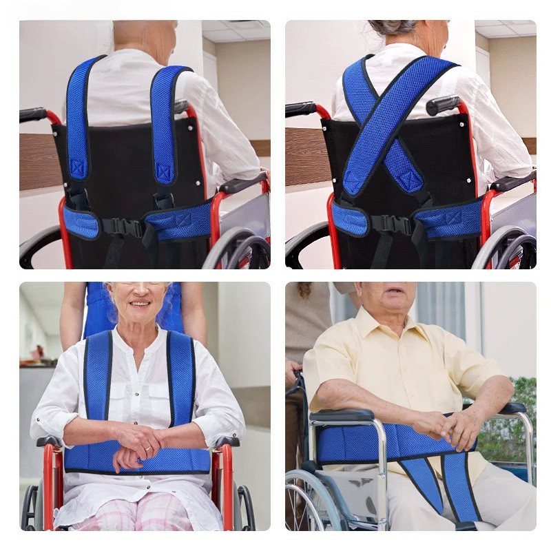 1PCS Wheelchair Fall Prevention Safety Seat Belt Shoulder Fixing Straps ...