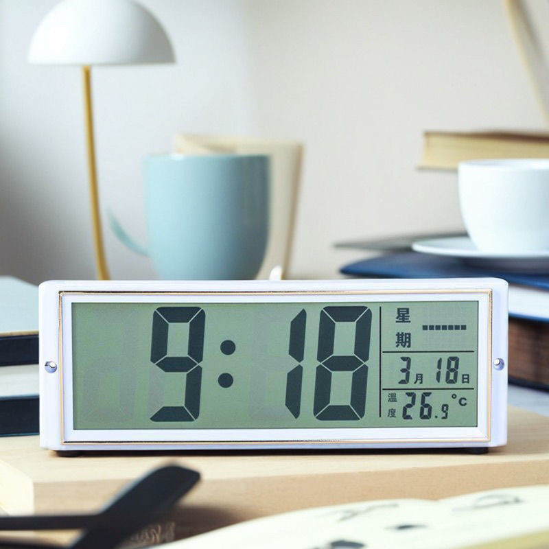LED digital clock digital electronic wall clock perpetual calendar ...