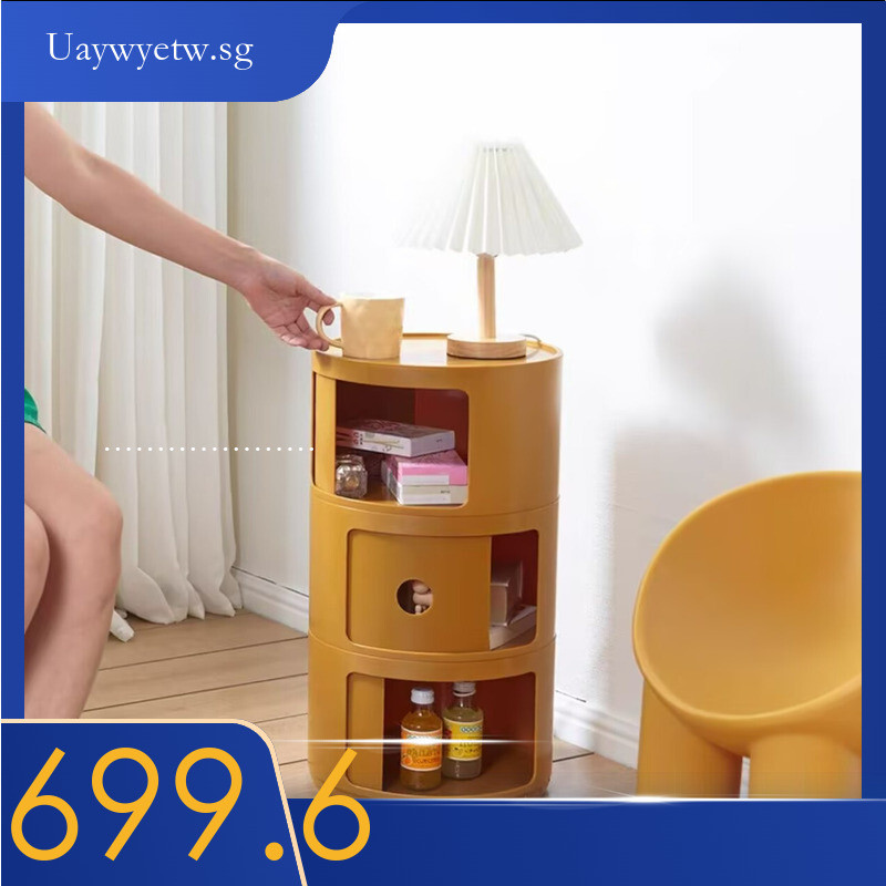 Storage Northern Europe Cabinet Round Chest Drawers Bedside Table ...