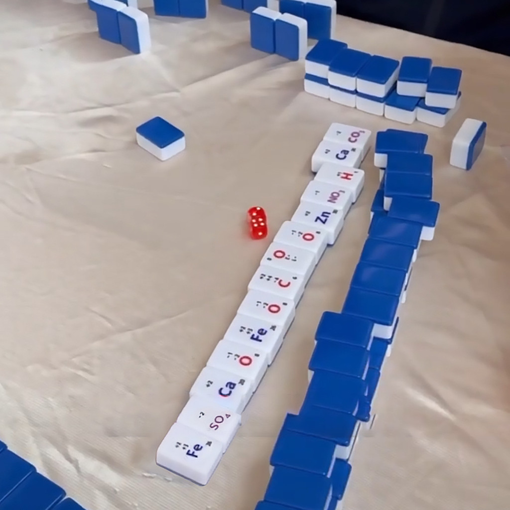 Chemistry Educational Mahjong Tiles with Element Symbols and Equations ...