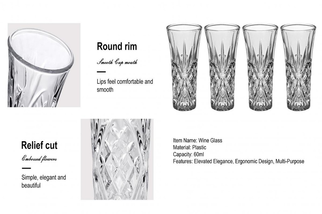 1/2/4Pcs The perfect shot glass set adds some pizzazz to your next ...