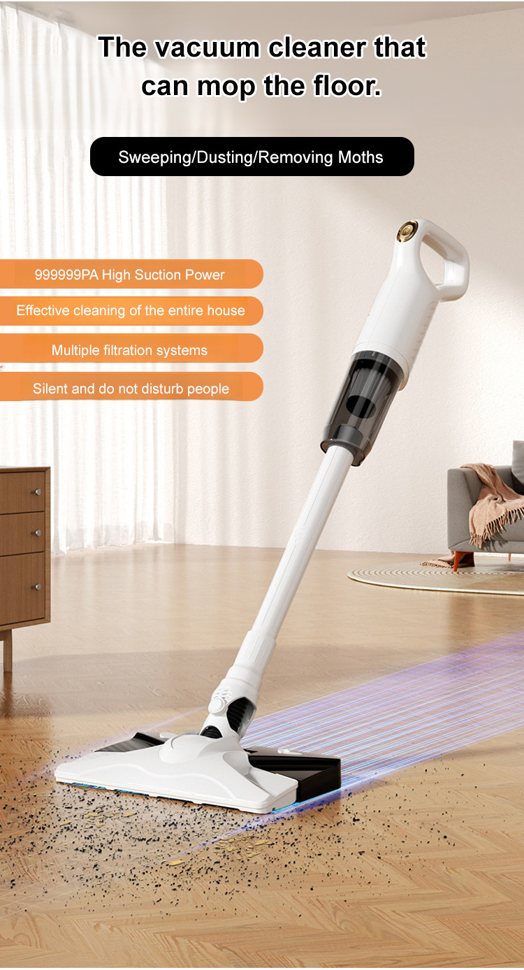 Easy to Sterilize and Remove Mites[Wireless Vacuuming and Mopping] High ...