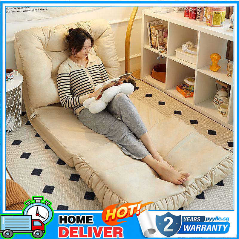 Lazy person sofa can lie down and sleep on the bed, with backrest mesh ...