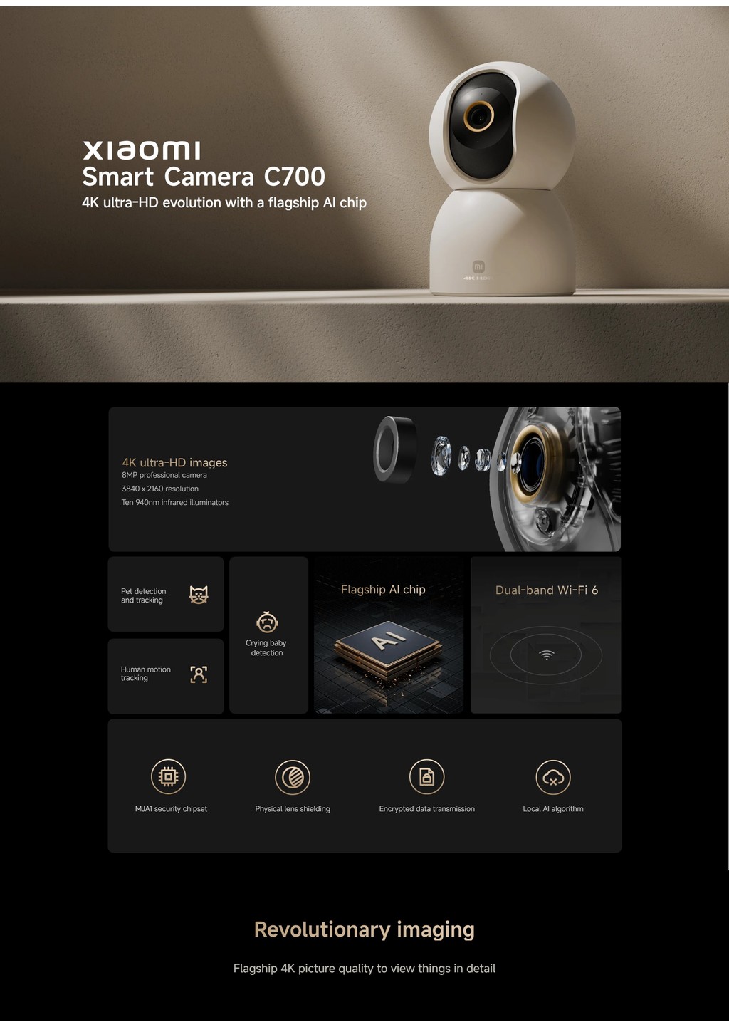 【New】Xiaomi Smart Camera C700 | Shopee Singapore