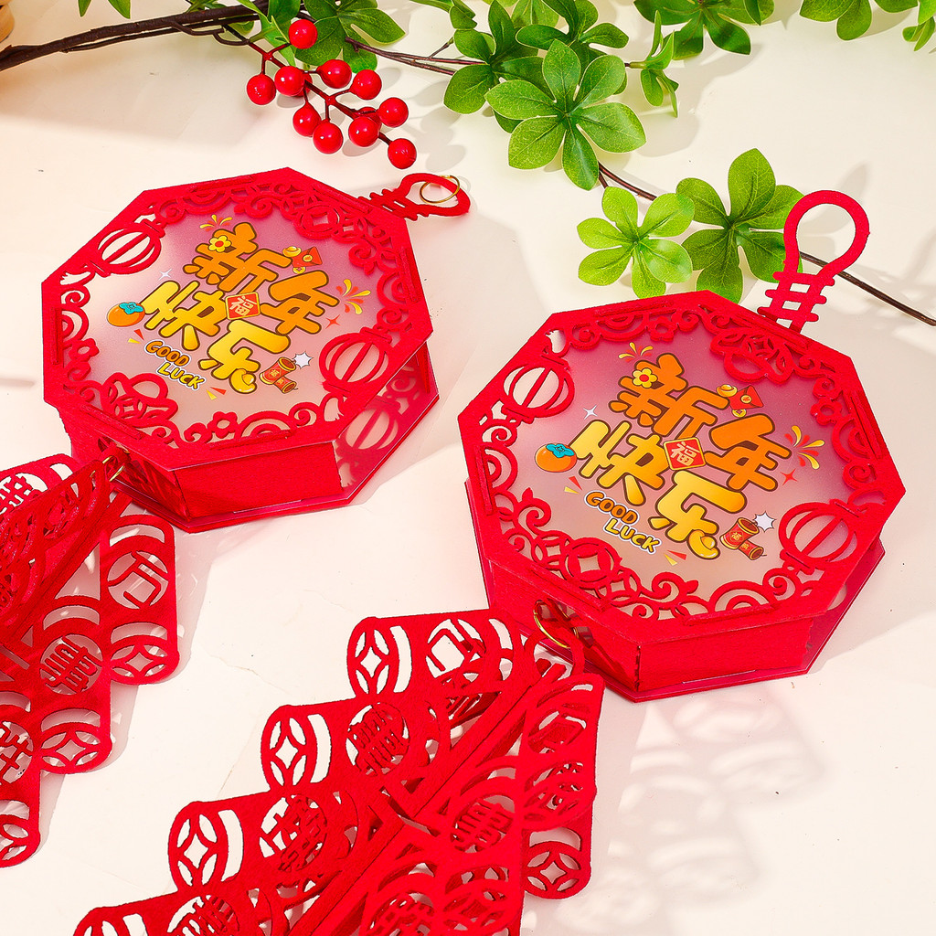 Spring Festival Firecrackers Red String Pendant - Non-woven Simulation ...