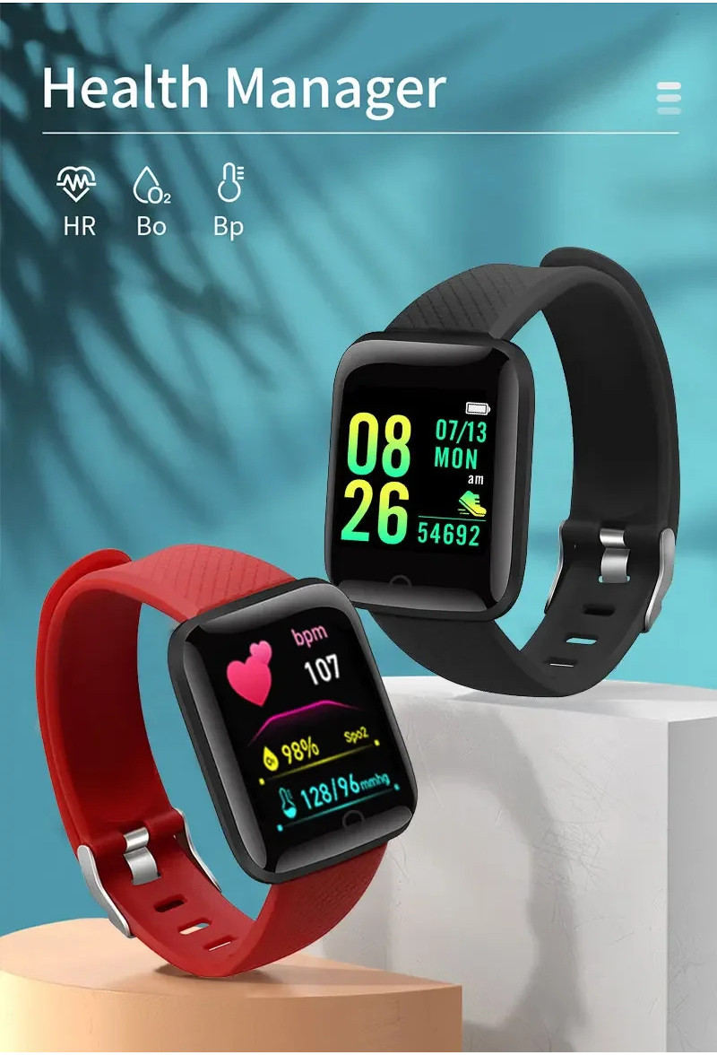 Children's Sports Smart Watch Led Digital Clock Waterproof Smartwatch ...