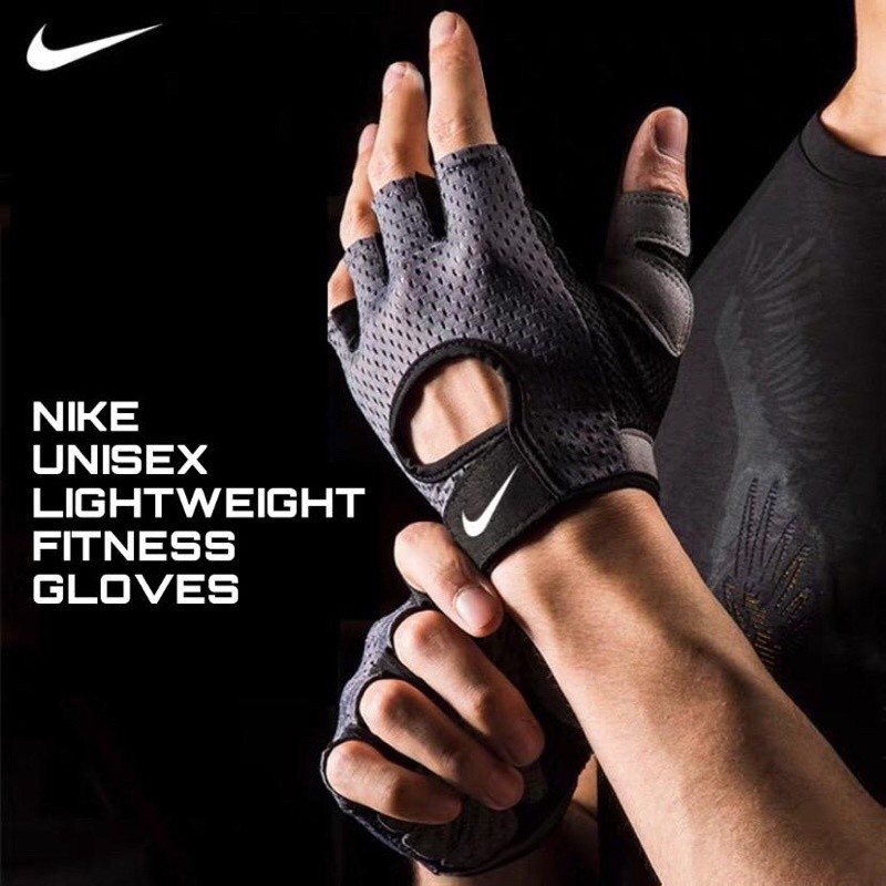 in stock Nike Unisex Gym Training Sports Fitness Workout Exercise Weight Lifting Cycling Gloves Shopee Singapore