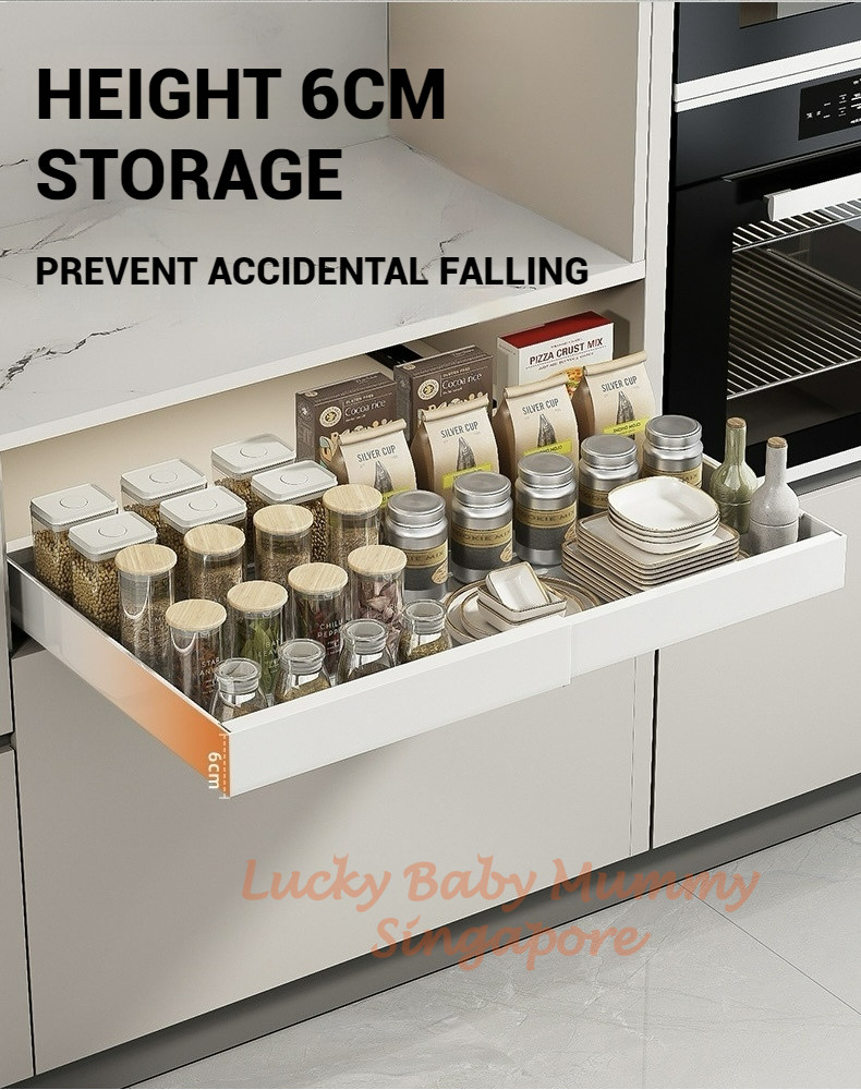 Extendable Pull- Out Drawer Organizer/ Kitchen Storage / Condiments ...