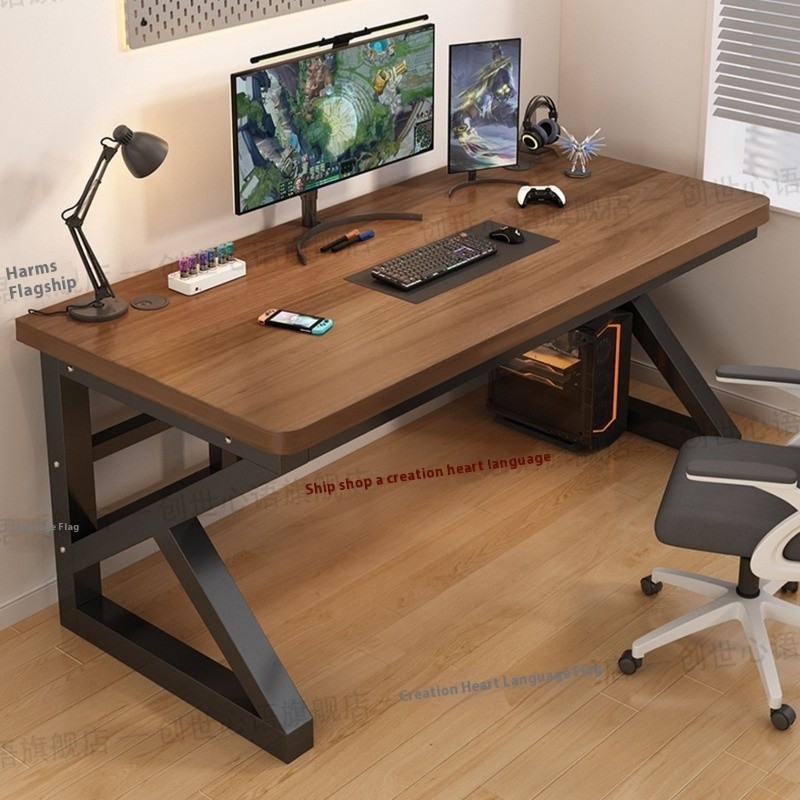 Solid Wood Ecological Board Computer Desk Office Table Reinforcement ...