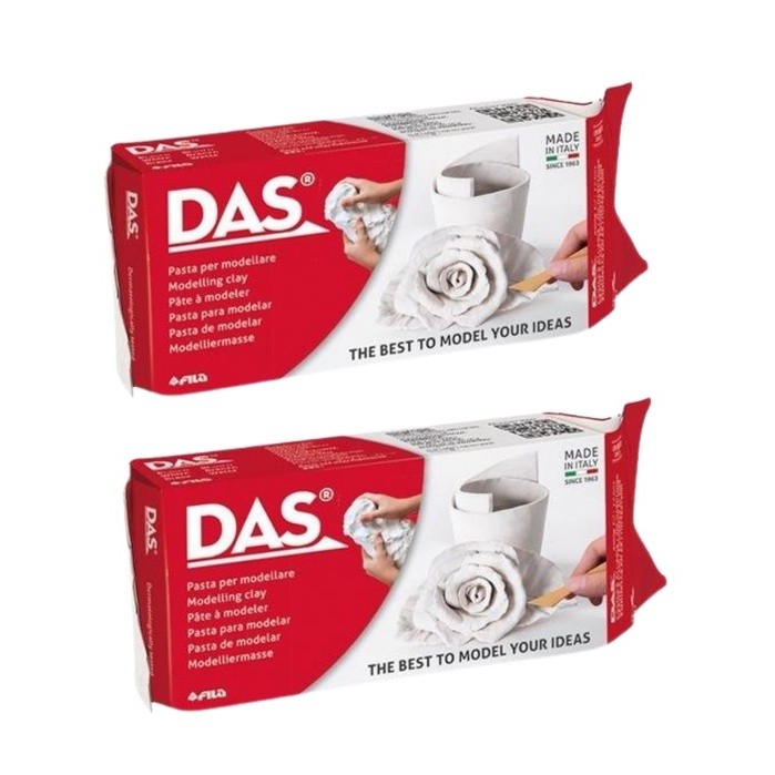 in stock Das Air-dry Modelling Clay White (500g x 2 Packs) | Shopee ...