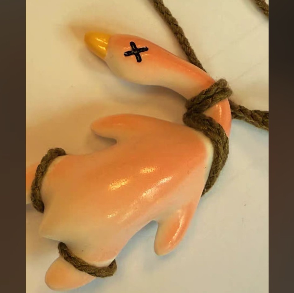 Color changing roasted duck car pendant, duck pendant, color changing ...