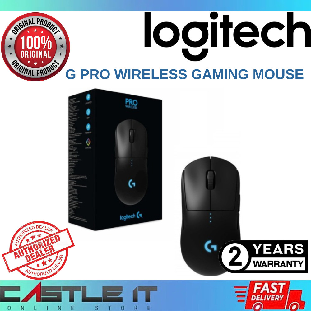 Logitech G PRO Wireless Gaming Mouse LIGHTSYNC RGB HERO 25K Sensor ...