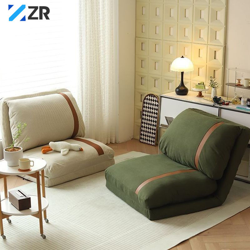 Lazy Sofa Folding Sofa Bed Balcony Living Room Leisure Cream Style Can ...