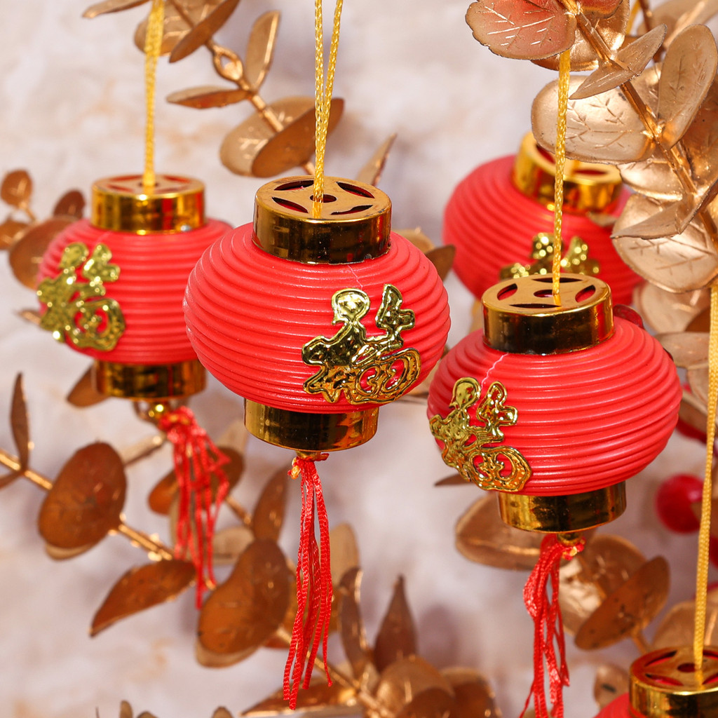 20 Pcs DIY Spring Festival Decorative Plastic Small Lantern - 2025 New ...