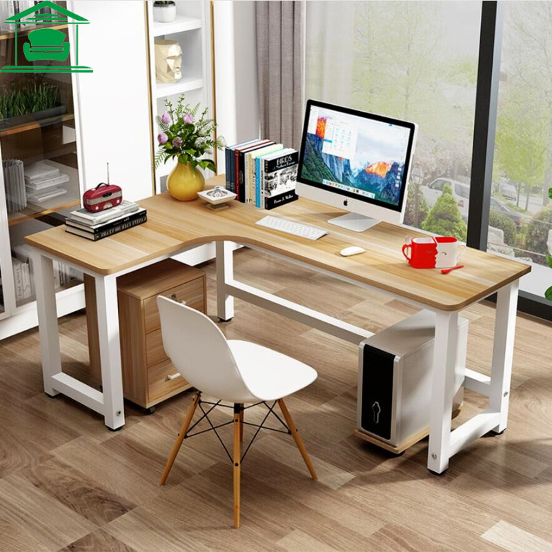 AB L-shaped Desk Corner Study Table Corner Home Computer Desk Office ...