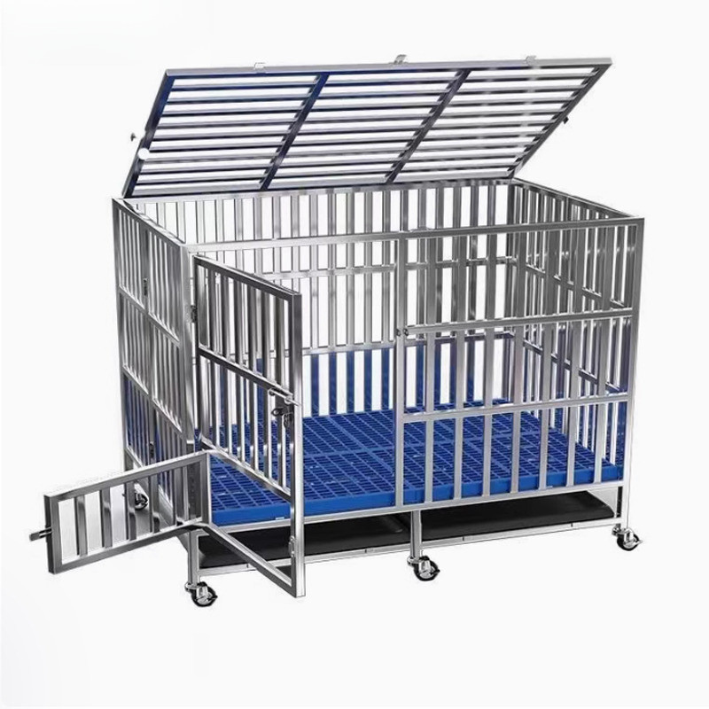 Folding Cage Stainless Steel Fence Rust Resistant Playpen Thicker Dog ...
