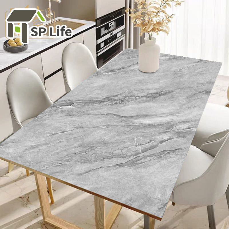 [SP Life]Marble Design Premium Pvc Tablecloth Waterproof Table Cover ...