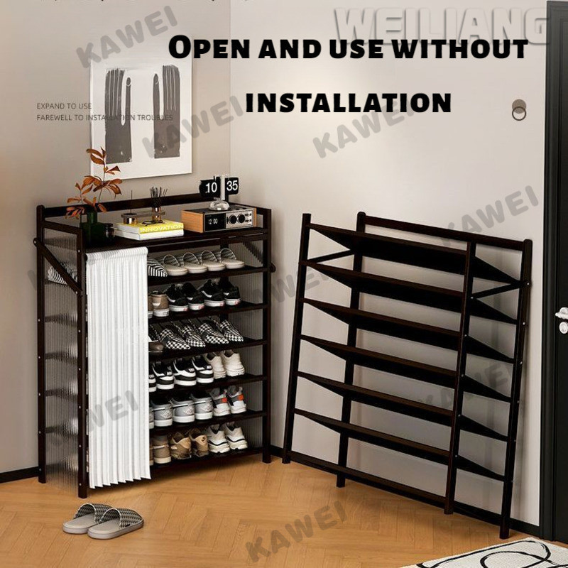 WEILIANG Foldable Shoe Rack Outdoor Shoe Rack Shoe Rack Organiser Shoe ...
