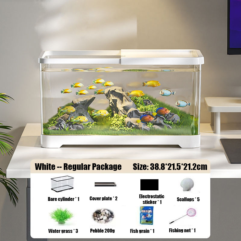 SG Local - Fish Tank Aquarium Transparent Plastic Eco Tank Small and ...