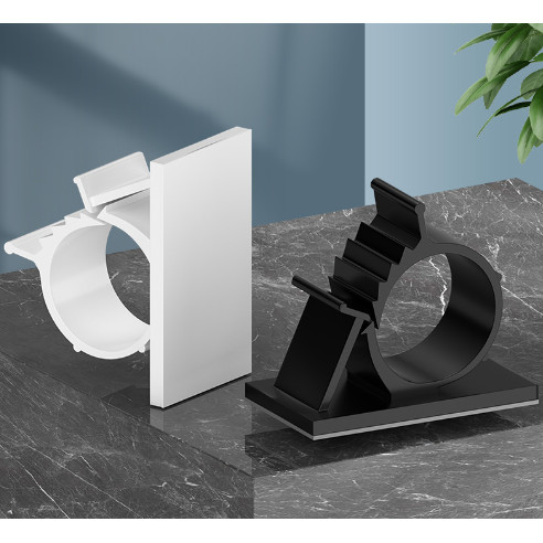 5Pieces Non-perforated water pipe cable clip Gas pipe retainer wall ...