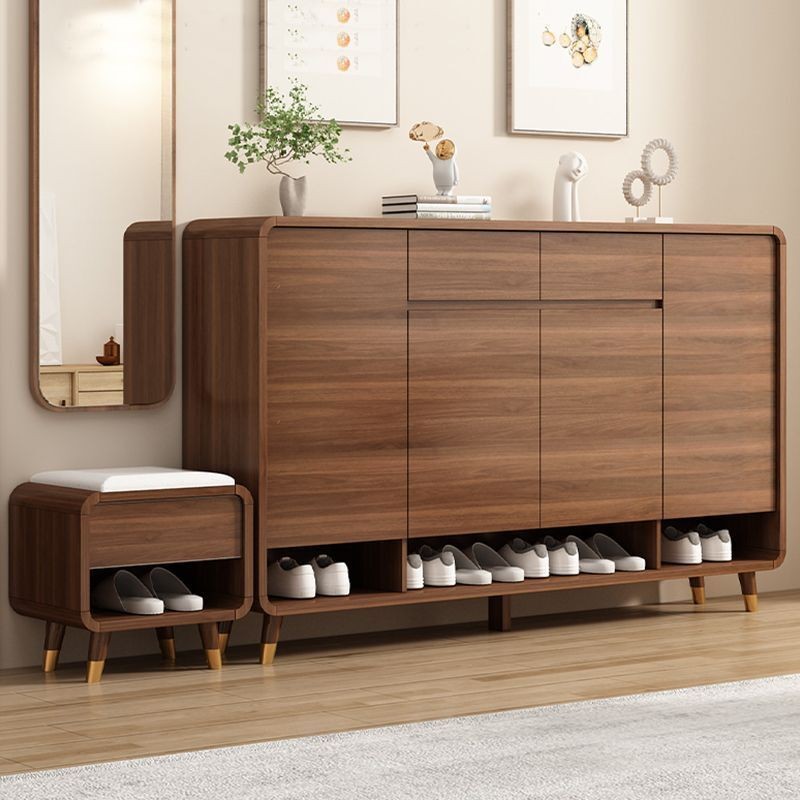 Shoe Cabinet Solid Wood Shoe Stool Home Shoe Storage Bench Luxury ...