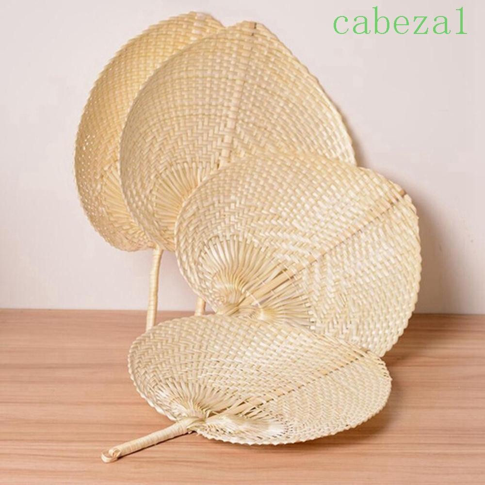 in stock CABEZA Summer Cooling Hand Fans Artificial Woven Fan Bamboo ...