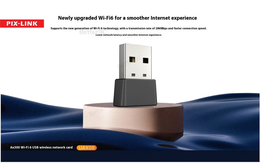 Mini Porable WiFi 6 USB Wireless Network Card Free Driver WiFi Receiver ...