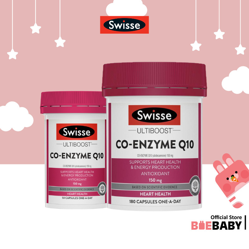 Swisse Co-Enzyme Q10 150mg 180 Caps / High Strength CoQ10 300mg 90 Caps [Baebaby.sg] | Shopee ...