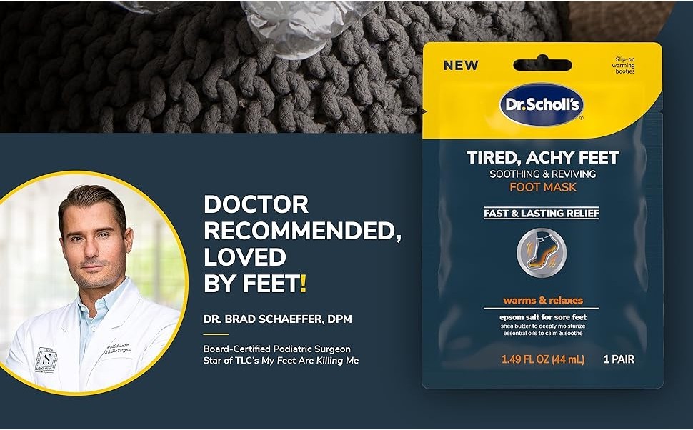Dr.Scholl Tired Achy Feet Soothing & Reviving Foot Mask | Shopee Singapore