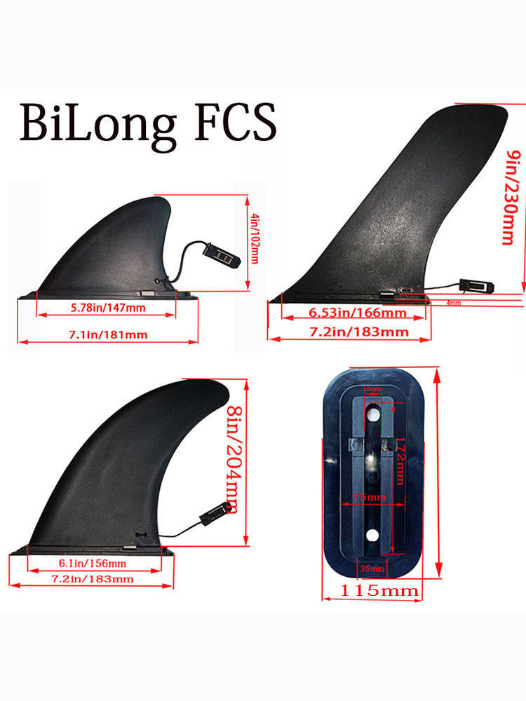 Latch Type Inflatable Surfboard Tail Fin White Water Competition Tail ...