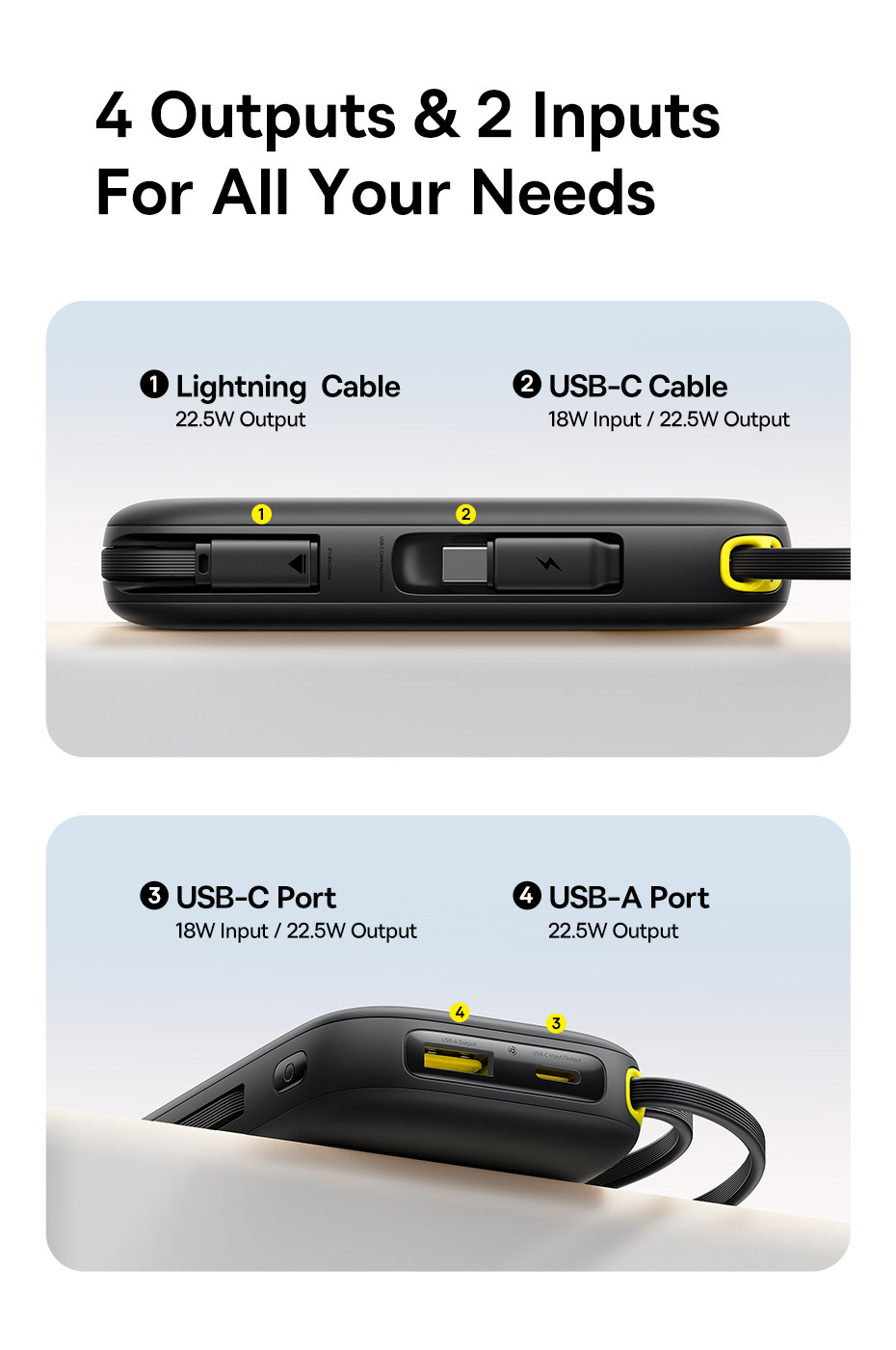 【CCC Certified Power Bank】Baseus Qpow3 10000/20000mAh PD 22.5W 20W ...