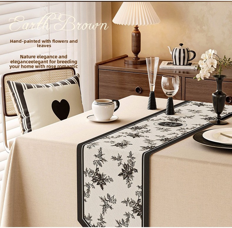 New Chinese Table Runner Cloth Alas Meja Cotton and Linen Living Room ...